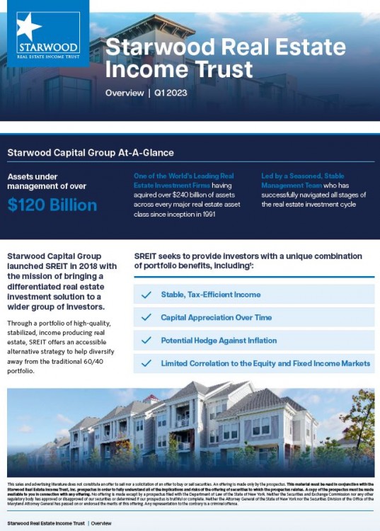 Literature - Starwood REIT